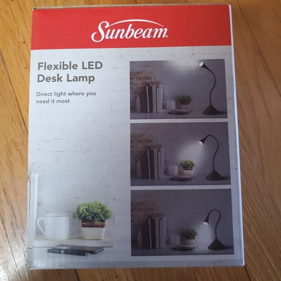 Sunbeam | Office | Sunbeam Flexible Led Desk Lamp In Black Or White ...